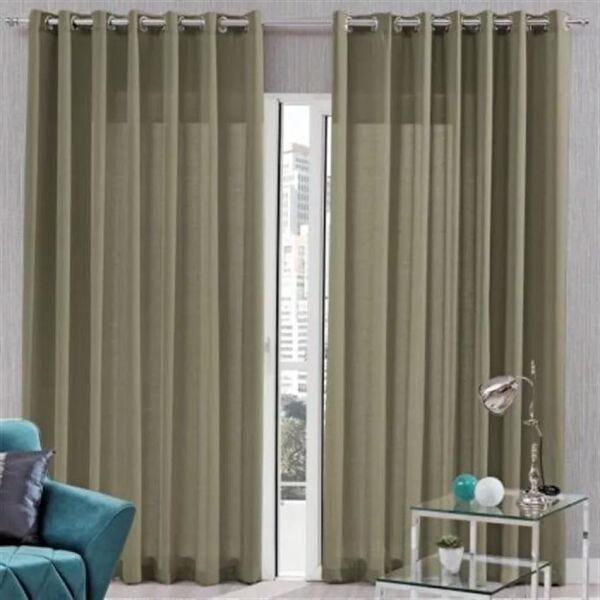 Cortina Pratika Blackout com Voil Lisa/Fendi para Quarto/Sala 3 x 2,3 M ...