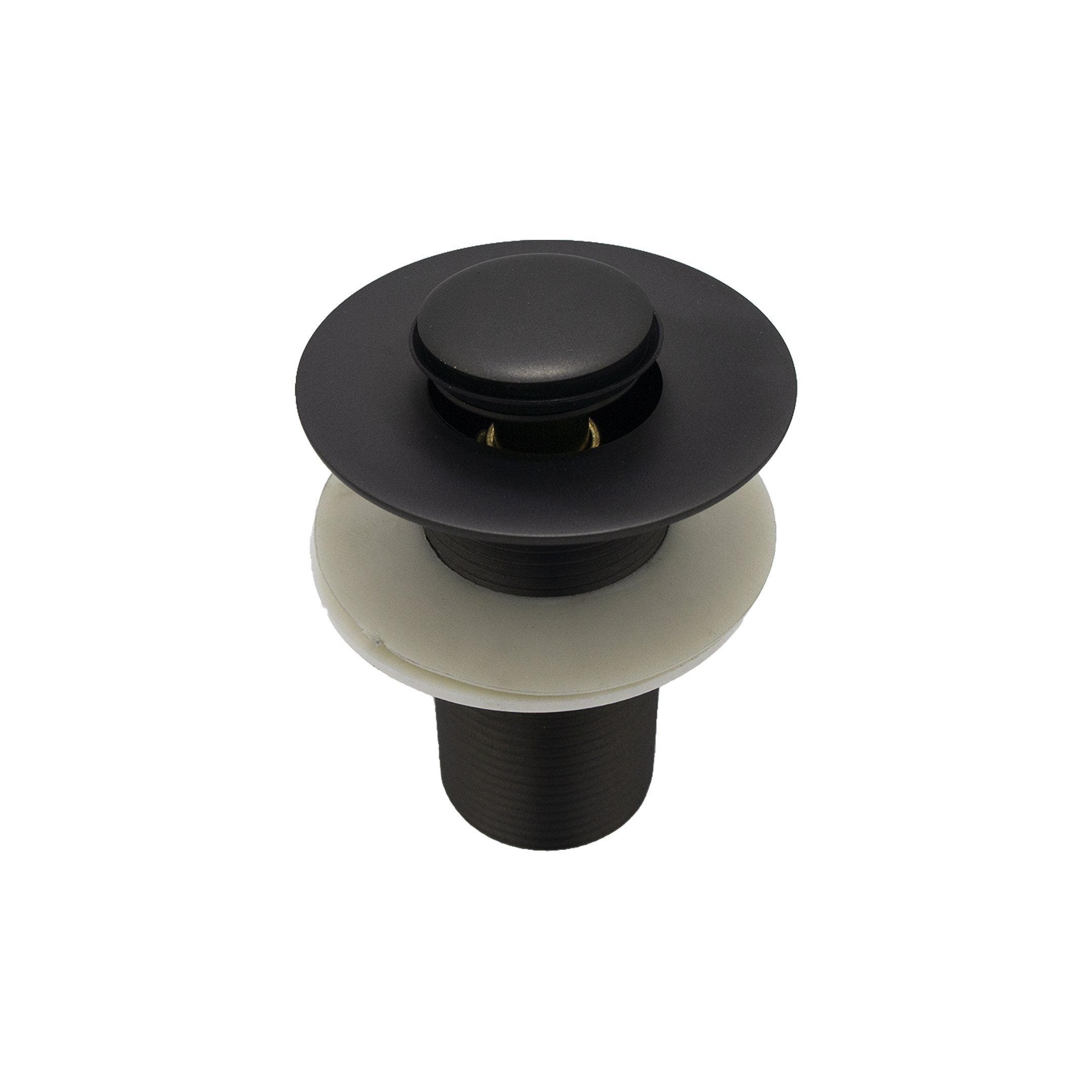 Válvula Pia Lavatório Ralo Click Peq Preto Fosco 7/8 Metal | MadeiraMadeira