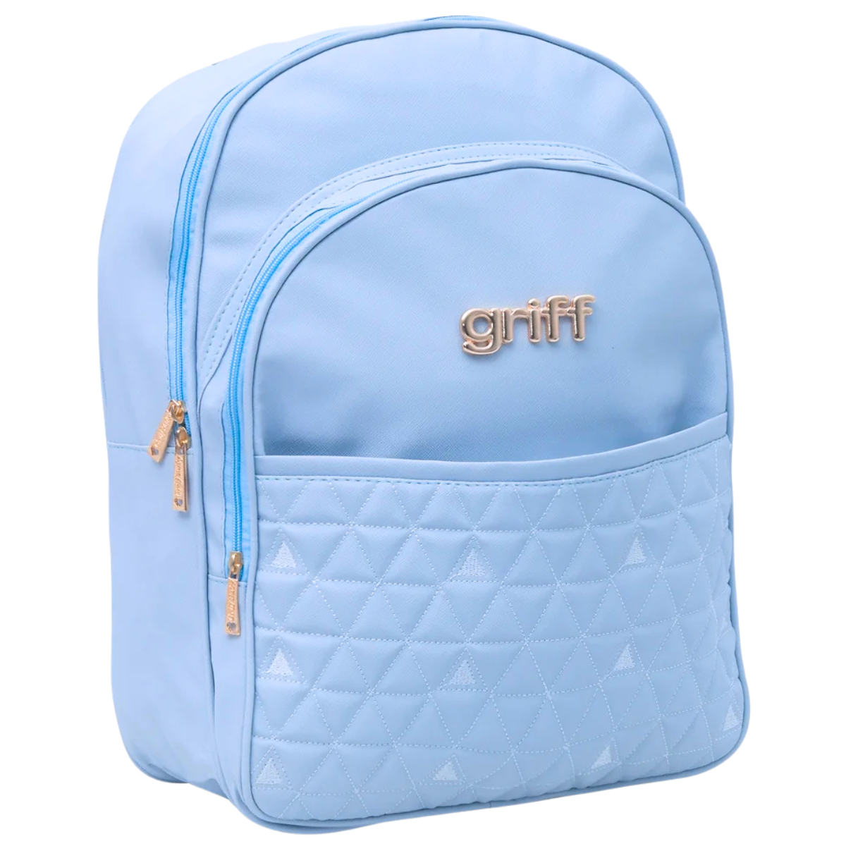 Mochila Maternidade Griff Baby Triângulo Azul Claro | MadeiraMadeira