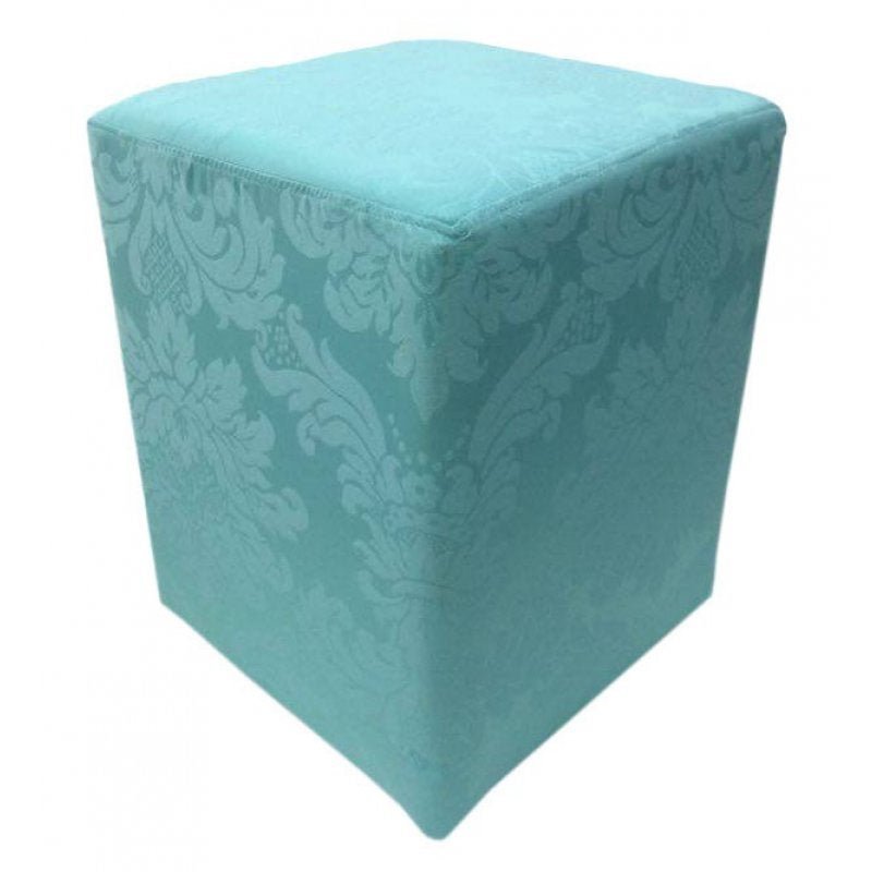 Puff Quadrado Jacquard Tiffany | MadeiraMadeira