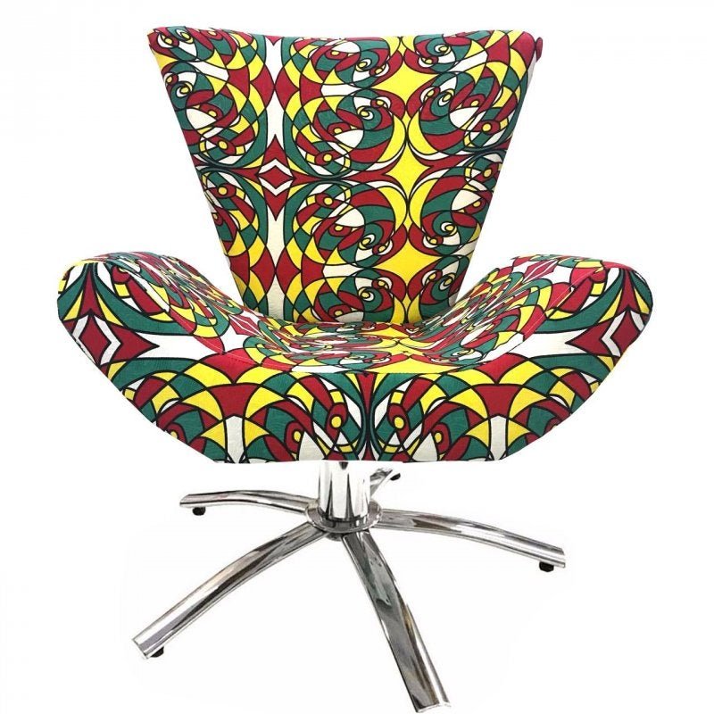 Poltrona Giratória Elegance Romero Britto | MadeiraMadeira