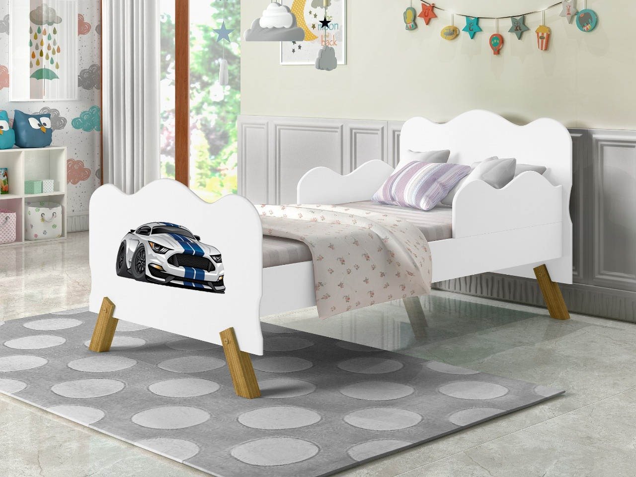 Cama Infantil Carro Speed com Colchão | MadeiraMadeira