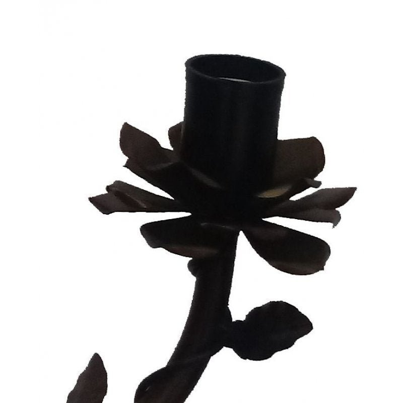 Luminária de Ferro Artesanal Rustica com Flores Pequena para Salinha de ...