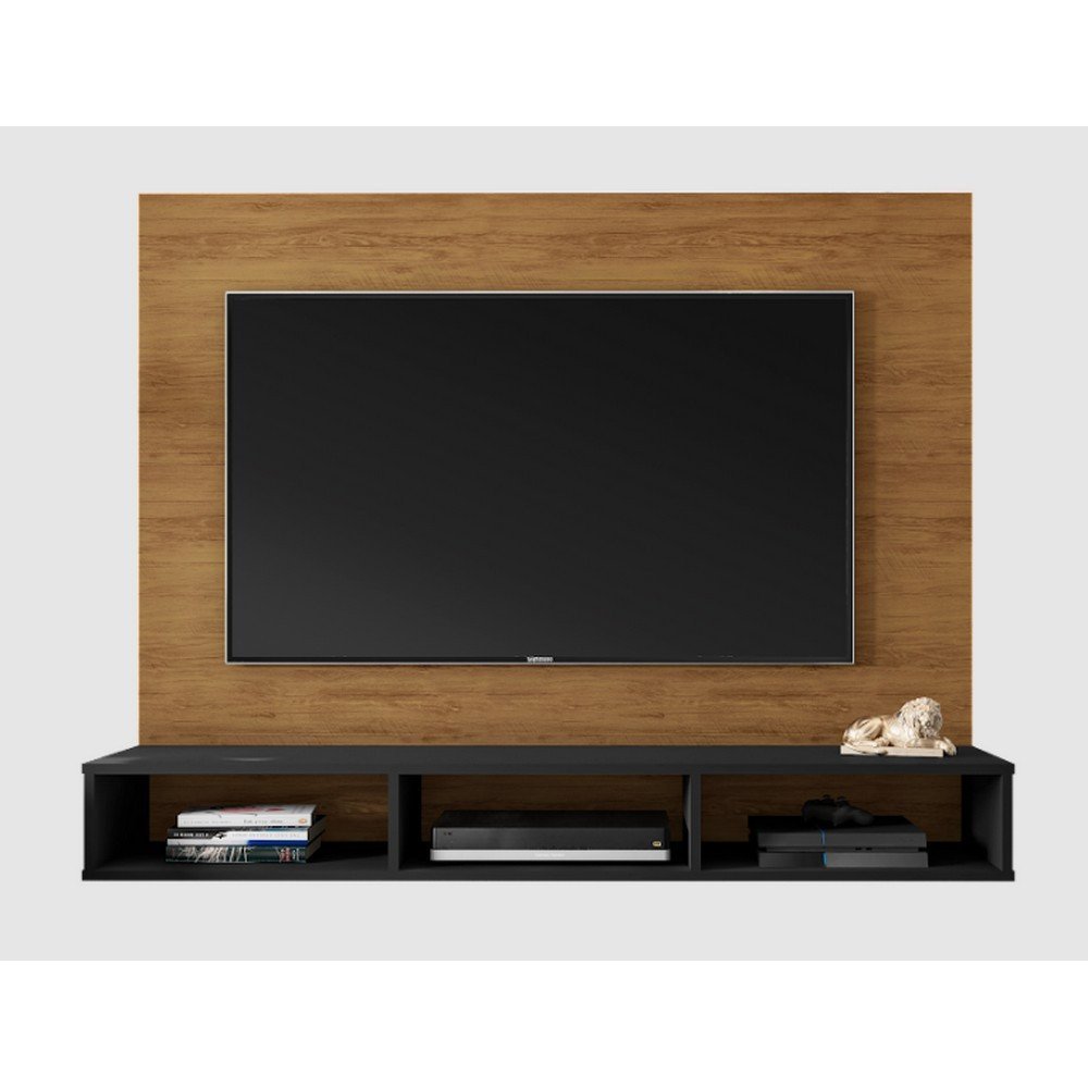 Painel Suspenso Quartzo 1.3 para Tv de Ate 55 com Nicho Moveis Leão ...