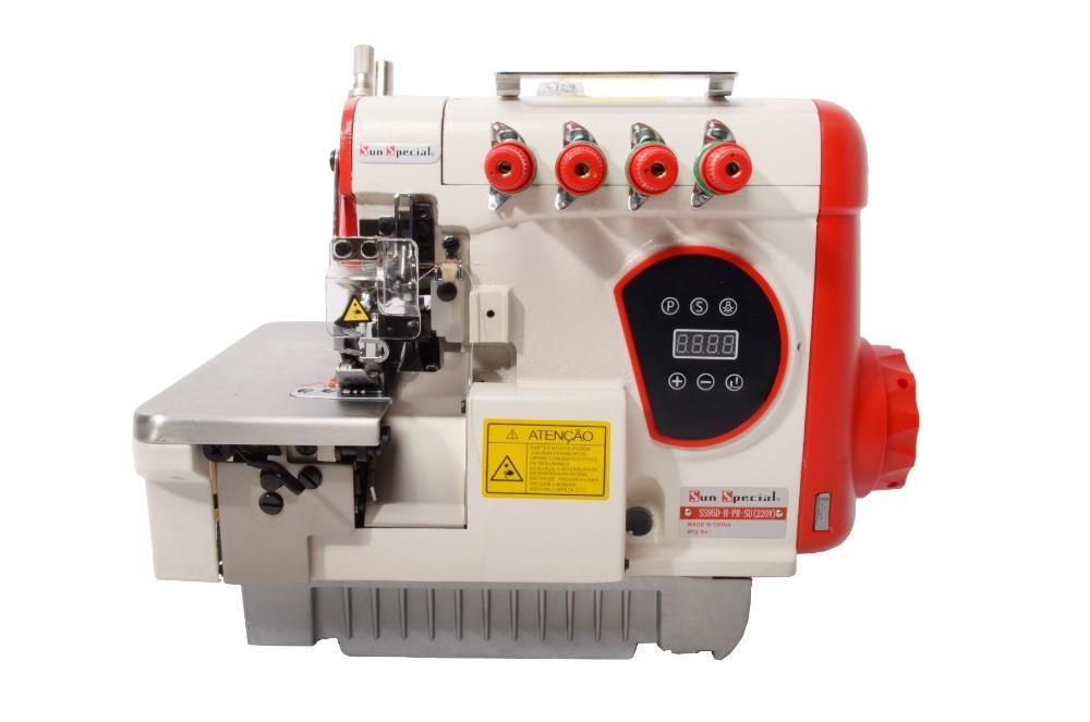 Máquina Costura Interlok Industrial com Control Box Acoplado 220v SS95 ...