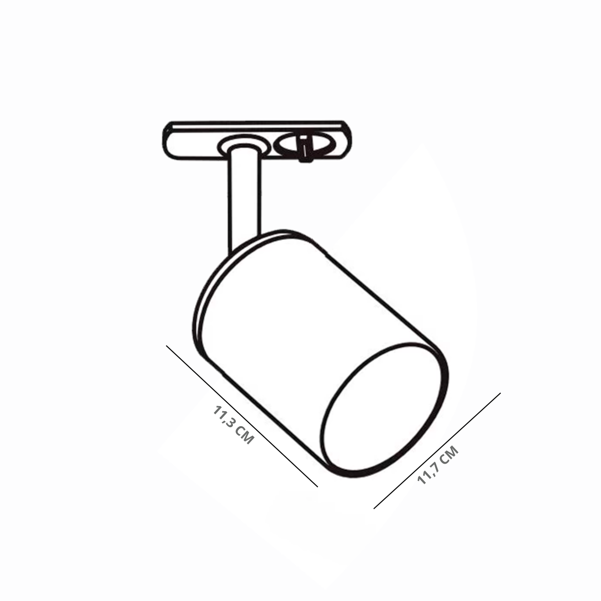 Spot Direcionável Taschibra Track AR111 GU10 Para Trilho Bivolt Branco ...