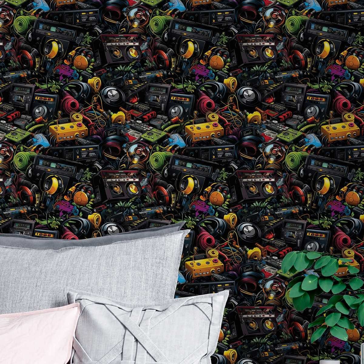 Papel de Parede 3d Arte Gamer Realista Decorativa Vinil Pintura ...