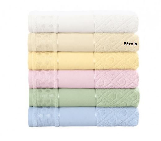 Toalha de Banho Para Bordar Alice Karsten - Pérola | MadeiraMadeira