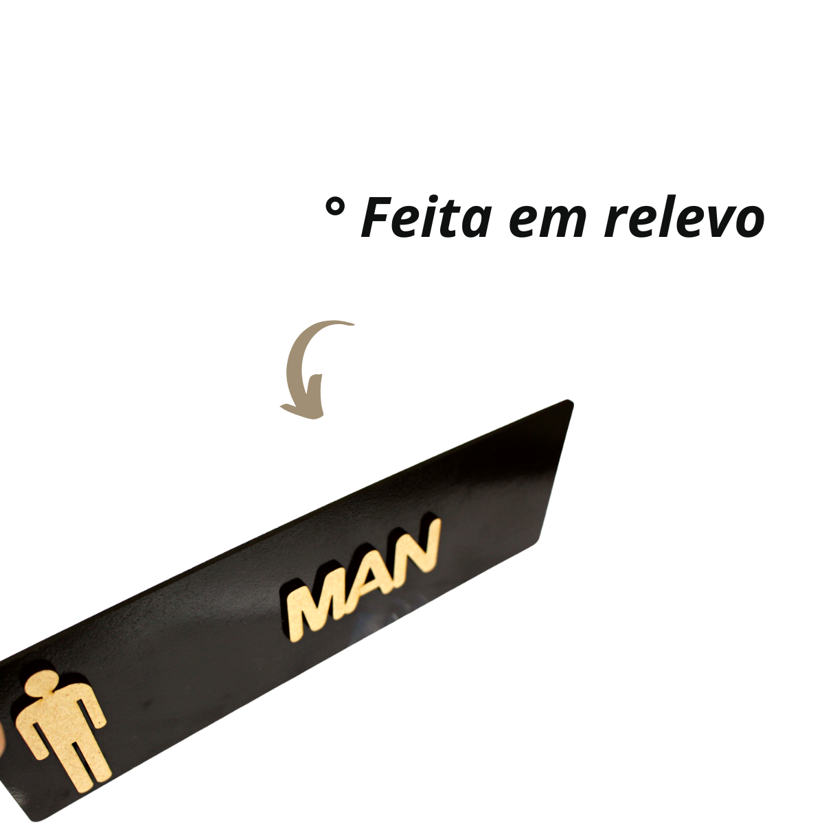 Par Placas Women Man Feminino Masculino Em Inglês Para Banheiro Feito ...