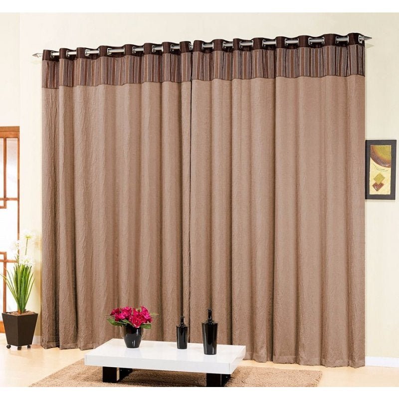 Cortina Royalle para Varão Tecido Vison Amassado 4,00 x 2,80 Metros Alt ...