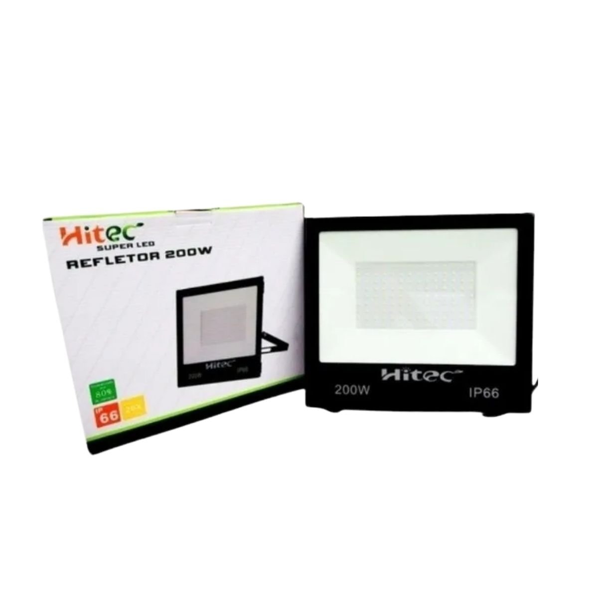 REFLETOR DE LED 200W BRANCO FRIO IP66 HITEC | MadeiraMadeira
