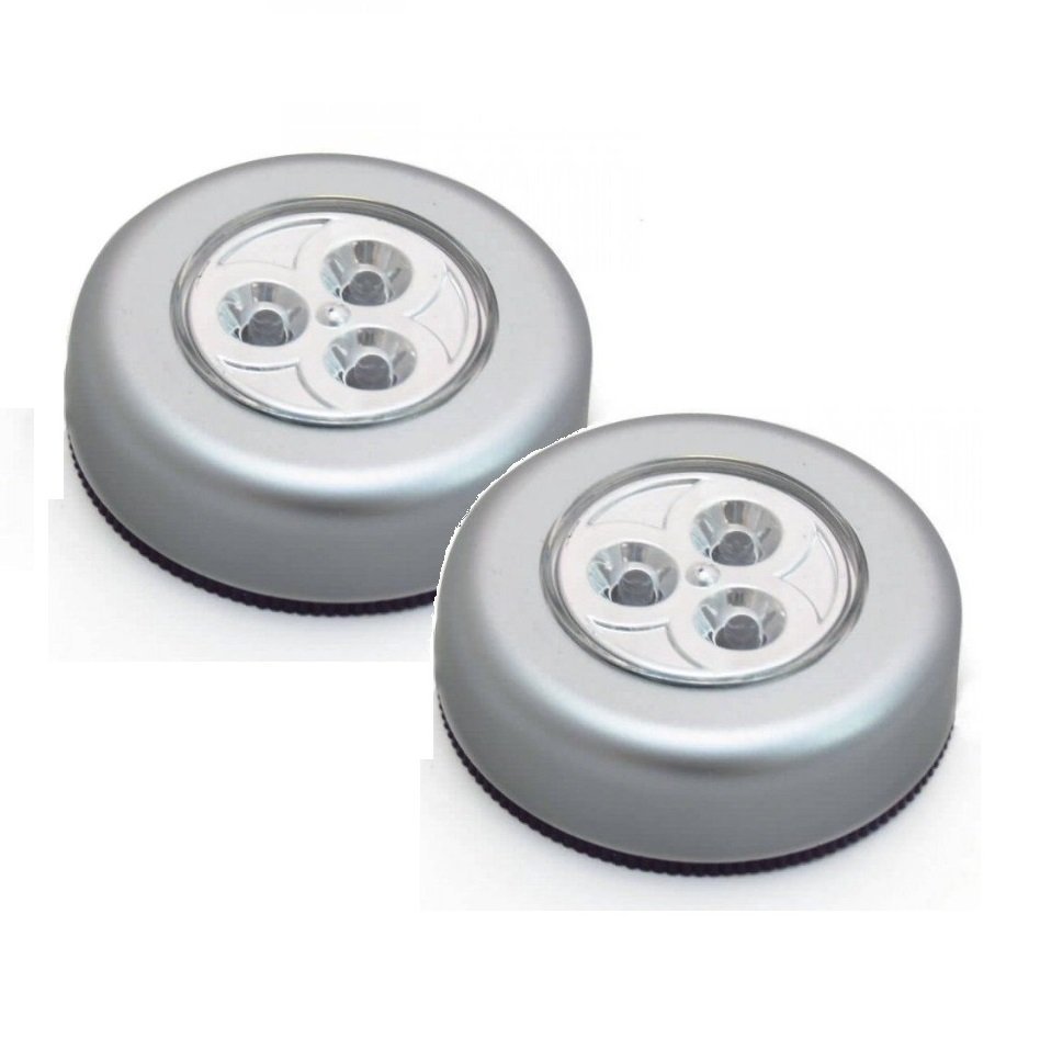 Kit 2 Luminária De Toque 3 Leds A Pilha Multifunçao Lsf2 | MadeiraMadeira