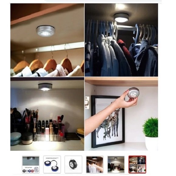 Kit 2 Luminária De Toque 3 Leds A Pilha Multifunçao Lsf2 | MadeiraMadeira