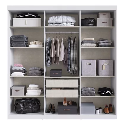 ROUPEIRO HERVAL PH 1675 - COR NOGUEIRA + OFF WHITE - COM ESPELHO ...