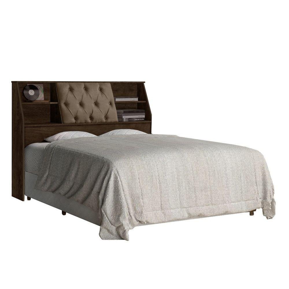 Cabeceira Queen Marissa Box Chocolate | MadeiraMadeira