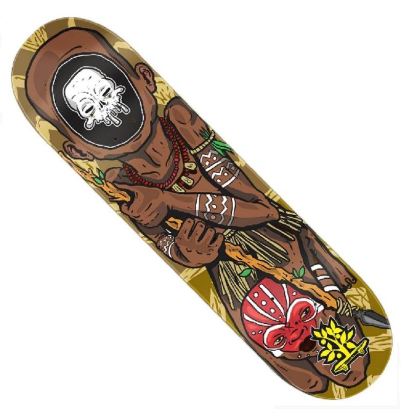 Shape Para Skate Fiber Glass Wood Light 8.0 Tribal | MadeiraMadeira