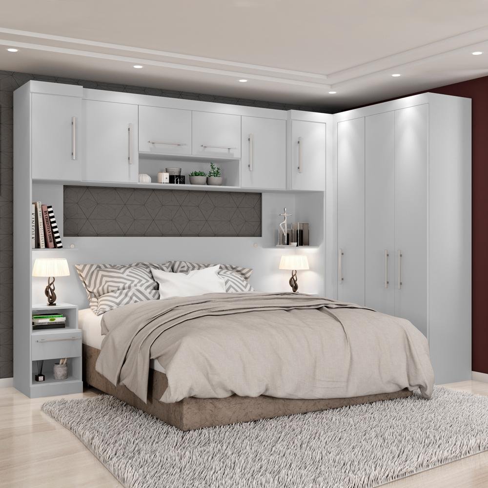 Guarda Roupas Casal Modulado Queen Com 9 Portas Star Branco ...