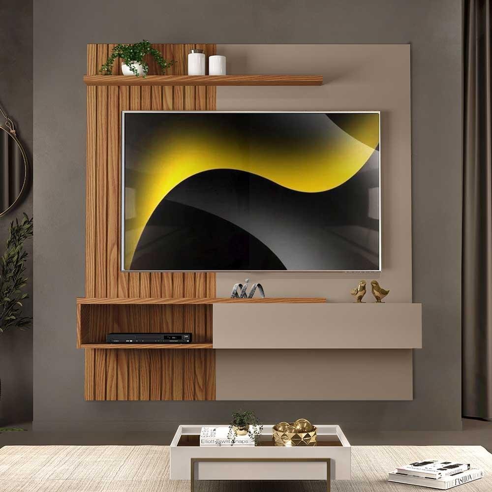 Painel para Tv de 65 Polegadas em Carvalho Nobre Tito | MadeiraMadeira