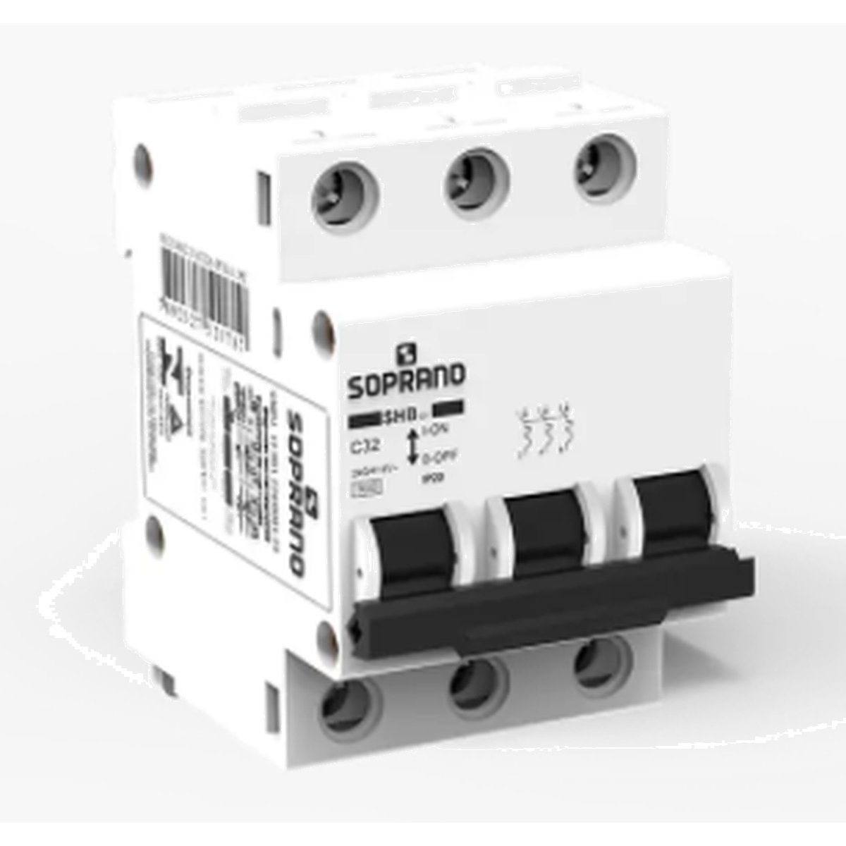Disjuntor Tripolar 3p 70a Curva C 3ka Shb3gii70a Soprano | MadeiraMadeira