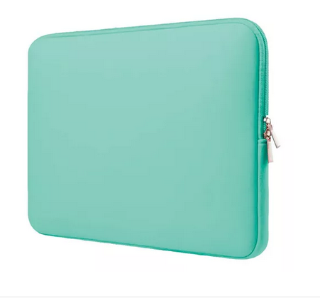 Capa Case Pasta Maleta Notebook Neoprene 15.6/14/13.3/12/11 verde água ...