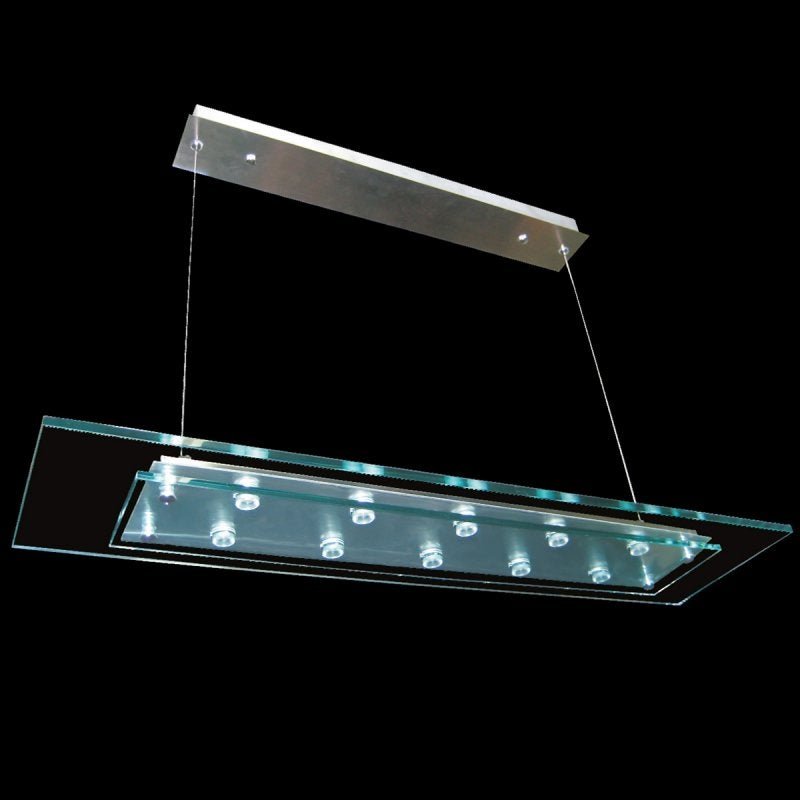 Pendente Led Retangular 20x80 10 Leds X 3w | MadeiraMadeira