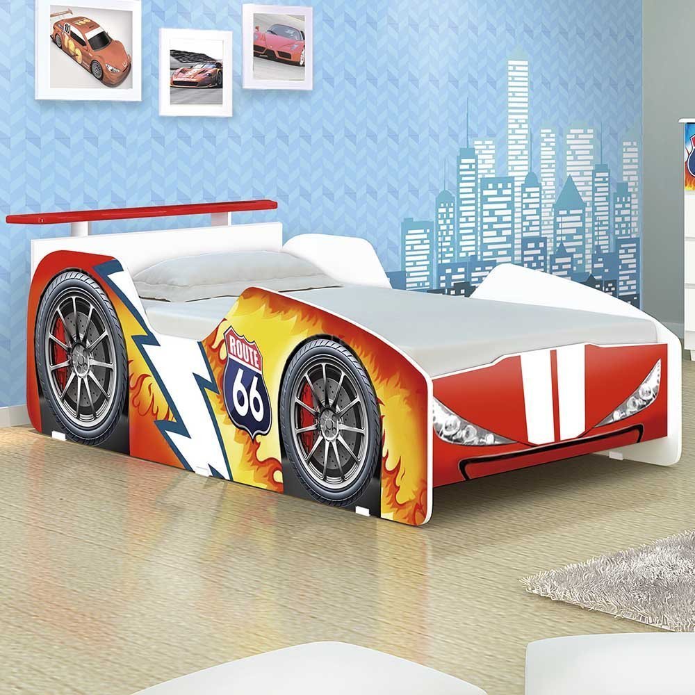 Cama Infantil Tuboarte Carro Veloz 100% MDF | MadeiraMadeira