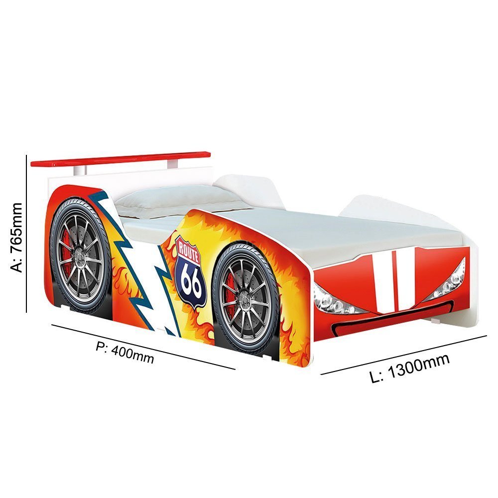 Cama Infantil Tuboarte Carro Veloz 100% MDF | MadeiraMadeira