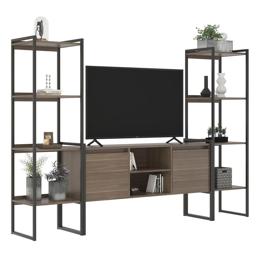 Rack com Estante Industrial Cubic Affara | MadeiraMadeira