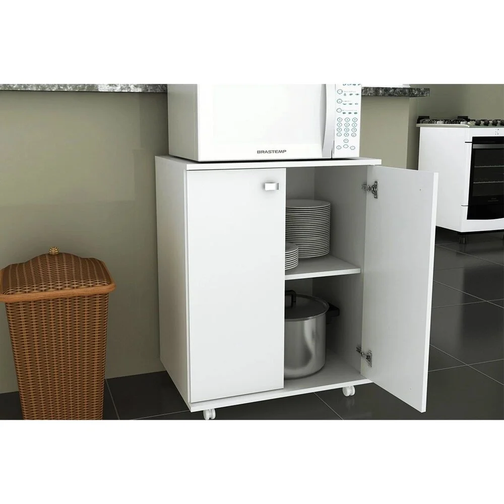 Balcão Multiuso de Cozinha BL-3300 Branco - Tecno Mobili | MadeiraMadeira