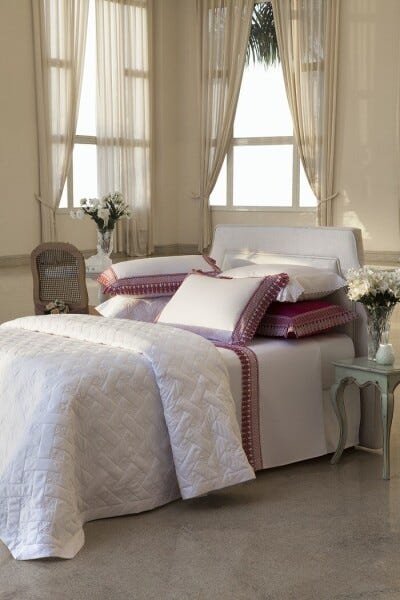 Jogo de Cama de Casal Dolce Milao 220x260 Branco Kacyumara | MadeiraMadeira