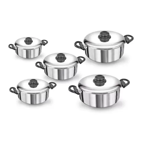 Conjunto de Panelas Alumínio Ramos Siempra - Antiaderente 5 Peças ...