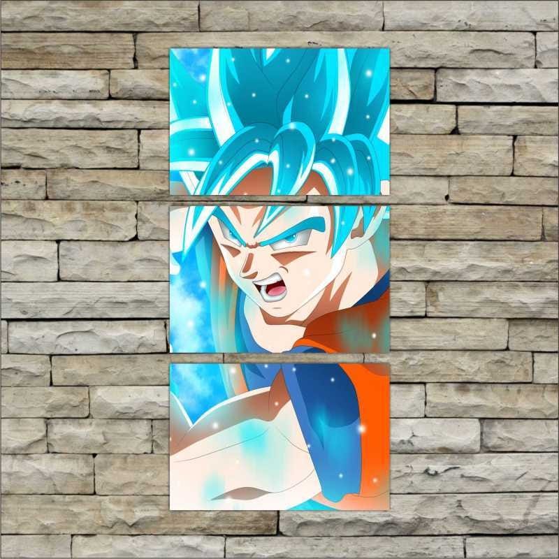 Quadro Decorativo Anime Goku Dragon Ball 126 cm X 60 cm | MadeiraMadeira