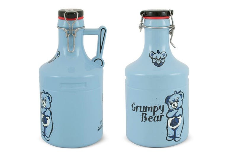 Growler MondoCeram Steel 2 Litros Azul Bebê Grumpy Bear | MadeiraMadeira