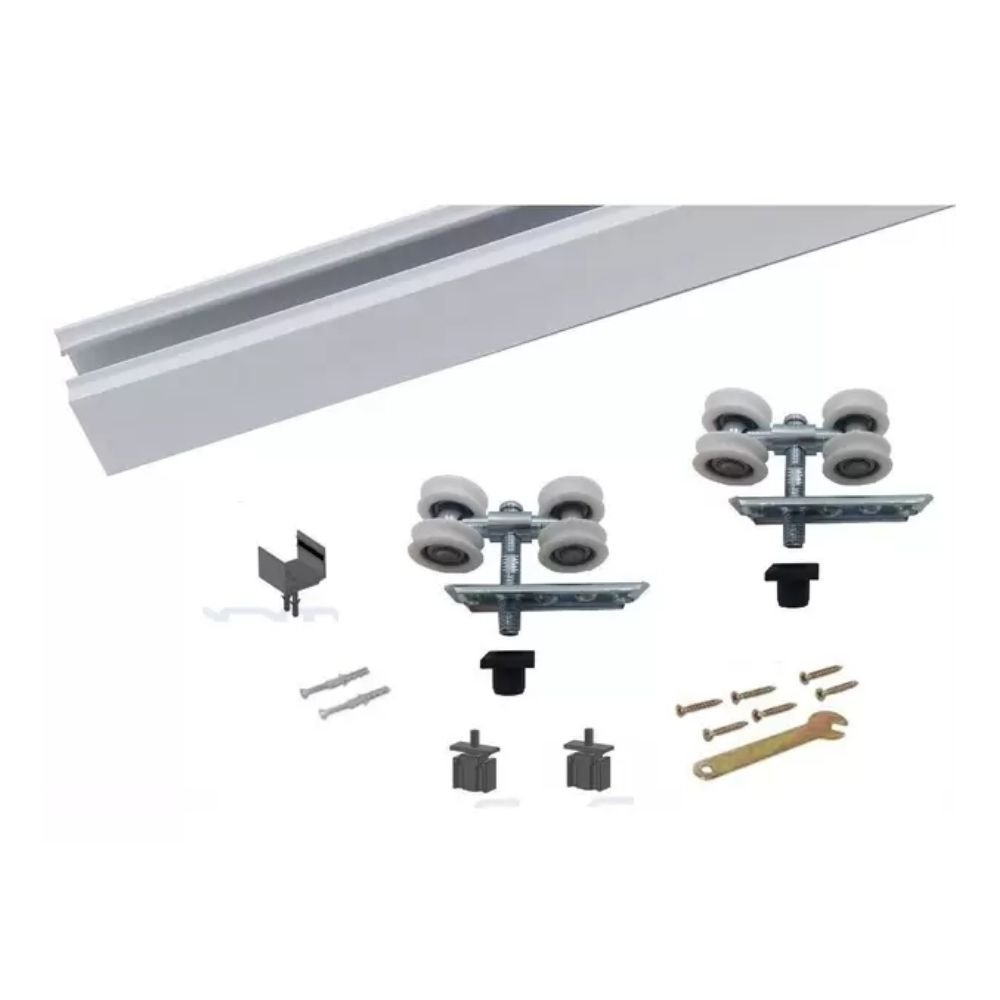 Kit Porta Correr Com 1.60m Roldamax | MadeiraMadeira