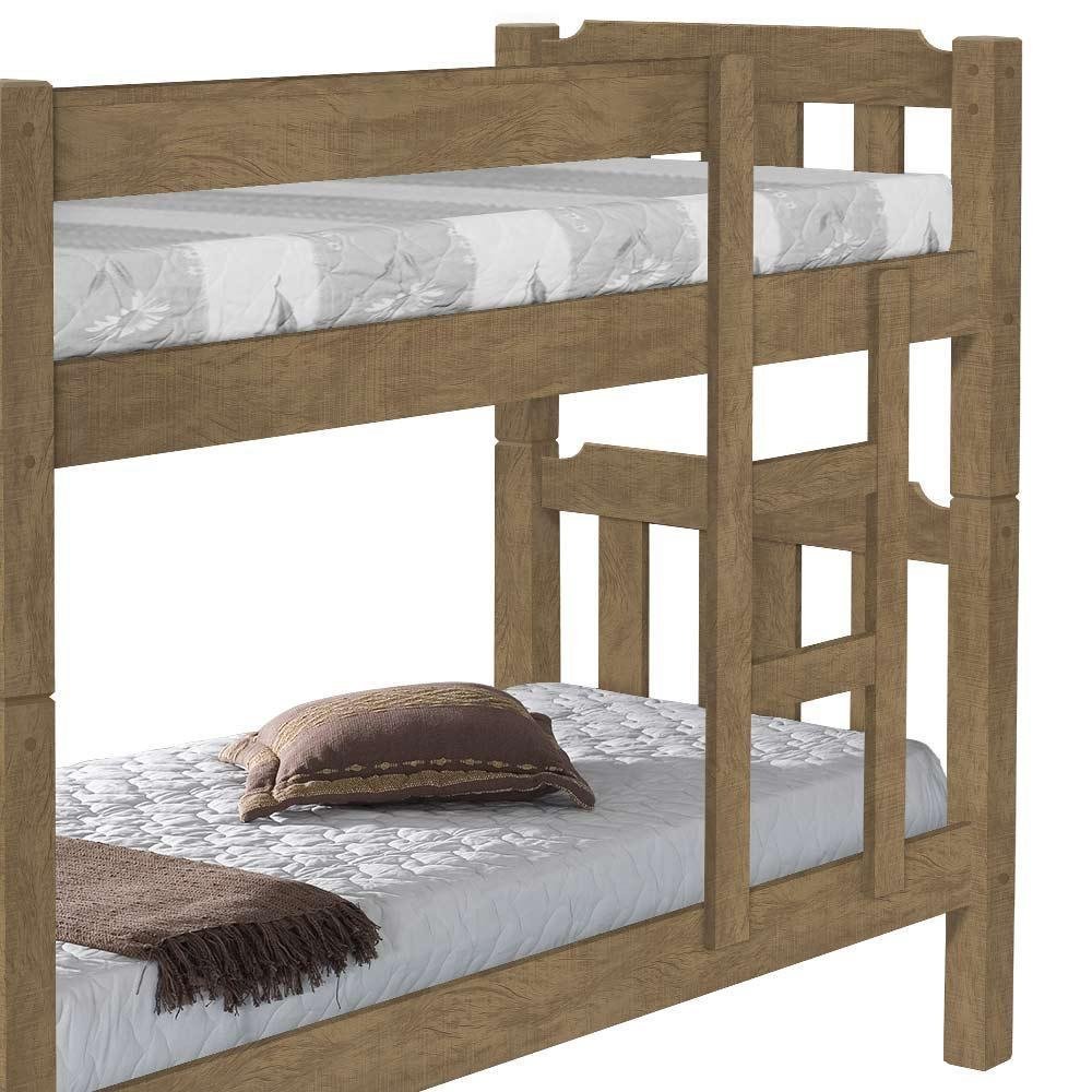 Beliche Simples MDF com 2 Colchões Freijó Basoto | MadeiraMadeira