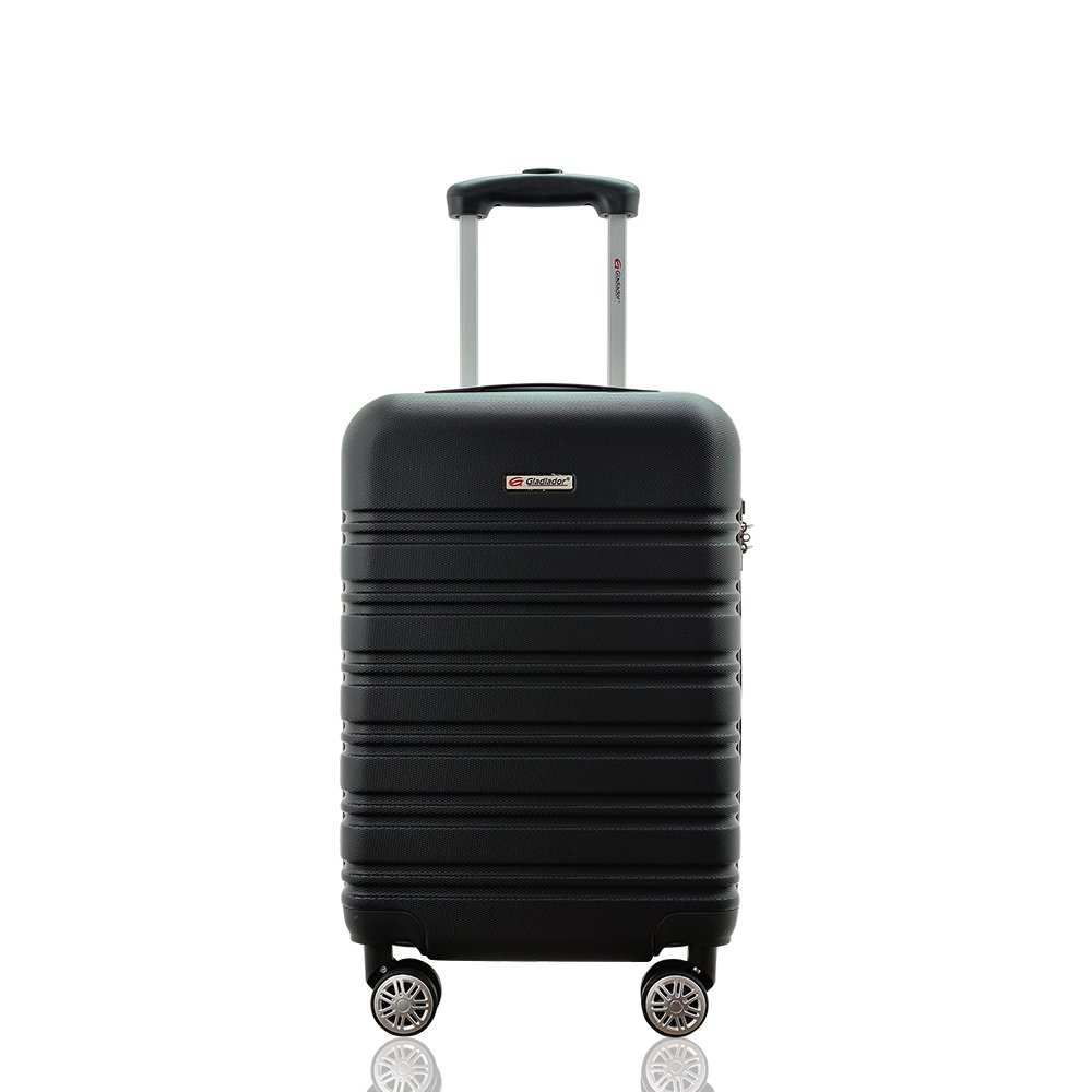 Mala de Viagem Bordo 10kg Expansiva Rígida Cadeado Tsa Rodas Duplas 360° Gladiador A3mb:preto ...