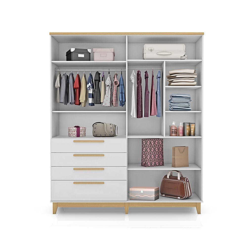 Conjun Quarto Guarda Roupa 4 Port C Berço Infan E Cômoda/sapateira ...