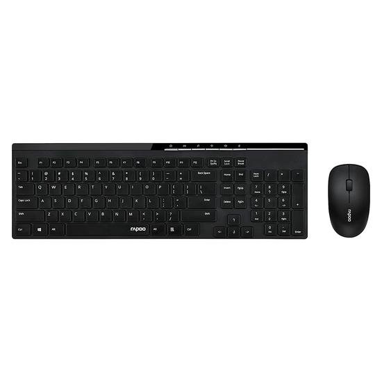 Teclado Combo e Mouse Rapoo X8100 Preto | MadeiraMadeira