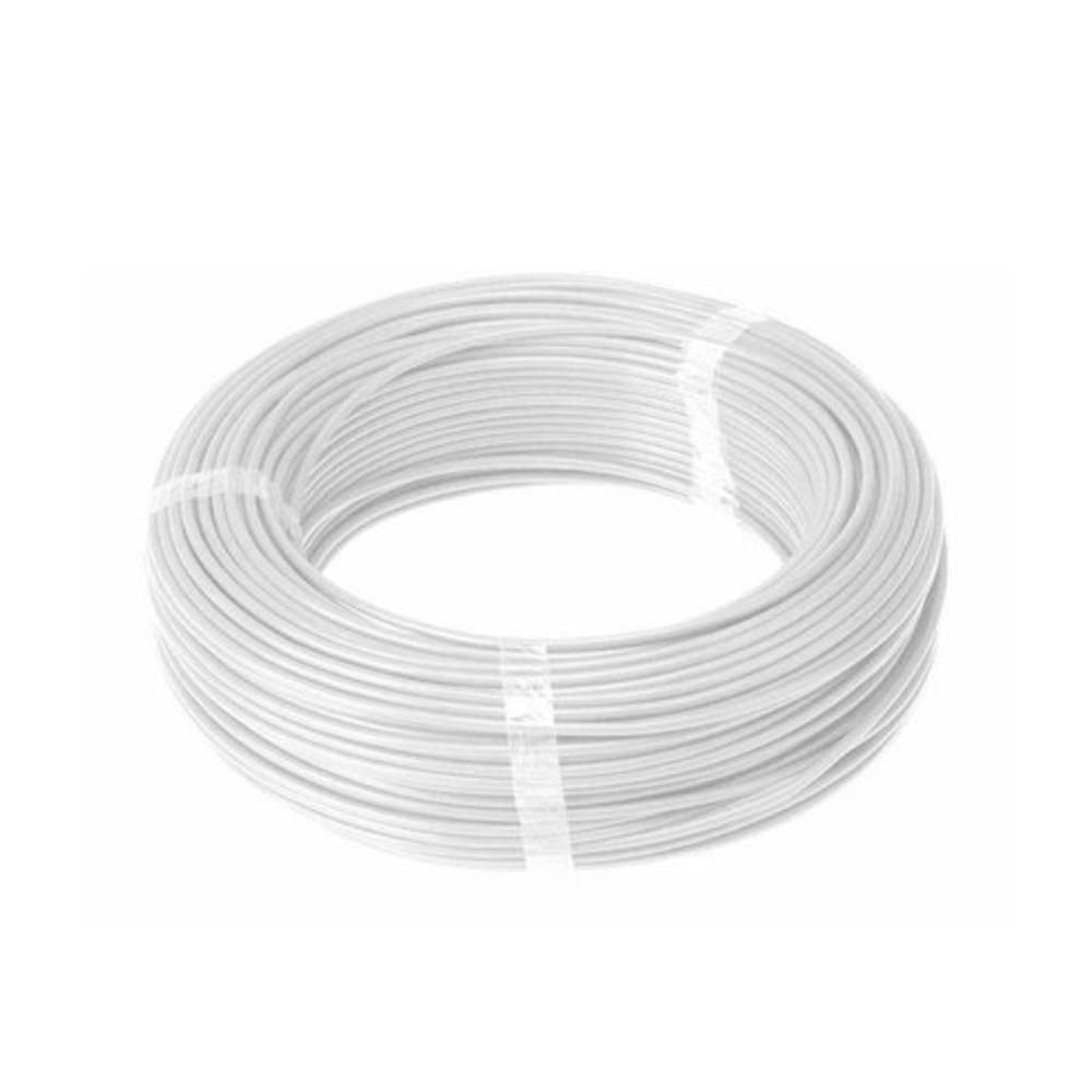 Rolo com 100m de Cabo de Cobre 750v 4mm² Branco - Corfio | MadeiraMadeira