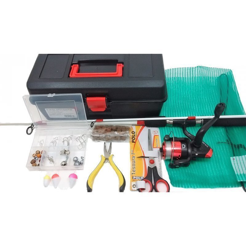 Kit Equipamentos de Pesca Completo Vara Molinete Anzol | MadeiraMadeira