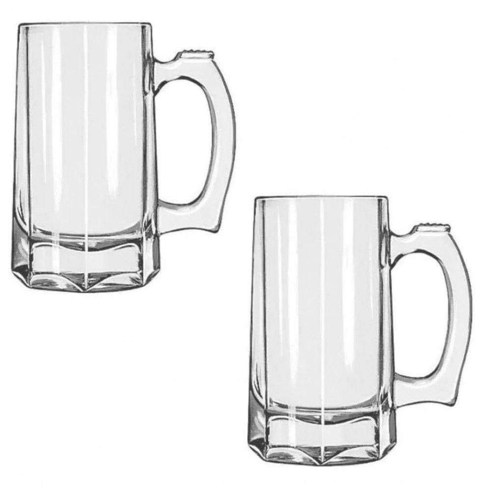 Kit 6 Caneca de Chopp Cerveja Vidro Temperado Zero Grau | MadeiraMadeira