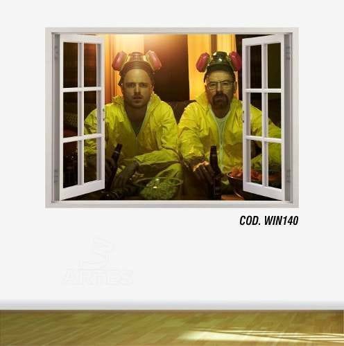 Adesivo Parede Janela 3D Breaking Bad #02 | MadeiraMadeira