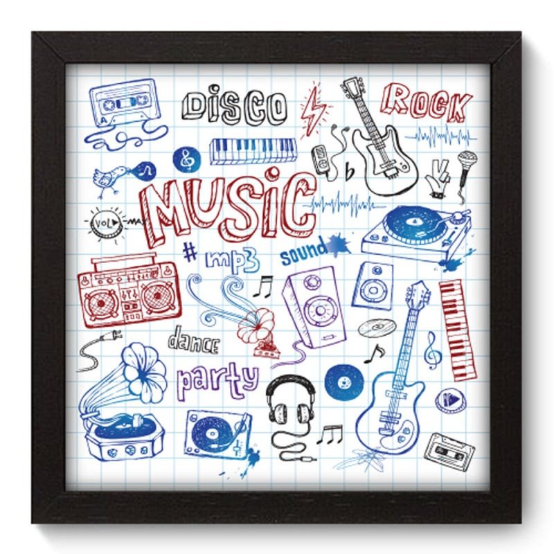 Quadro Decorativo - Desenhos - 023qdgp | MadeiraMadeira