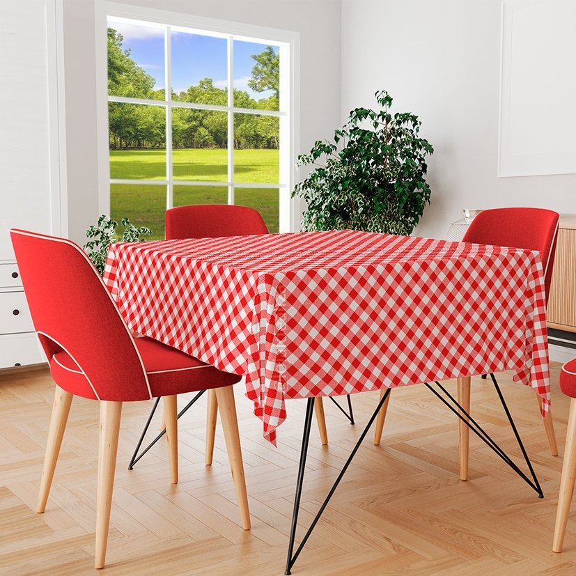 1 Toalha Mesa TNT Xadrez Festa Junina Italiana 1,40X5,00 | MadeiraMadeira