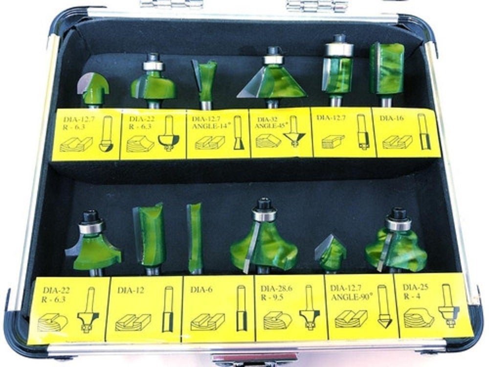 KIT DE 12 FRESAS PARA TUPIA MANUAL - HASTE 6MM | MadeiraMadeira