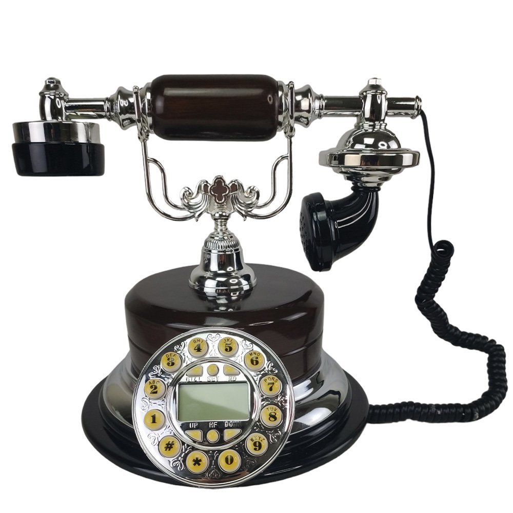 Telefone Fixo Retro de Mesa Vintage Rj11 Resistente Funcional Decoraçao ...