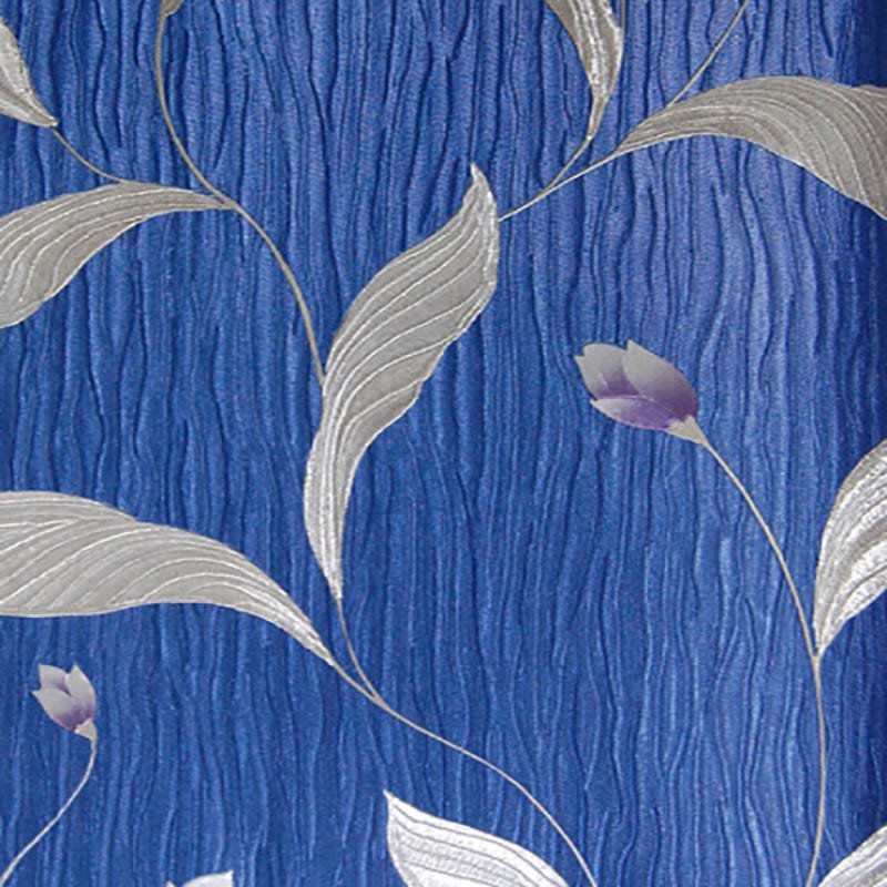 Papel de Parede Aristocrata - Azul e Prata | MadeiraMadeira