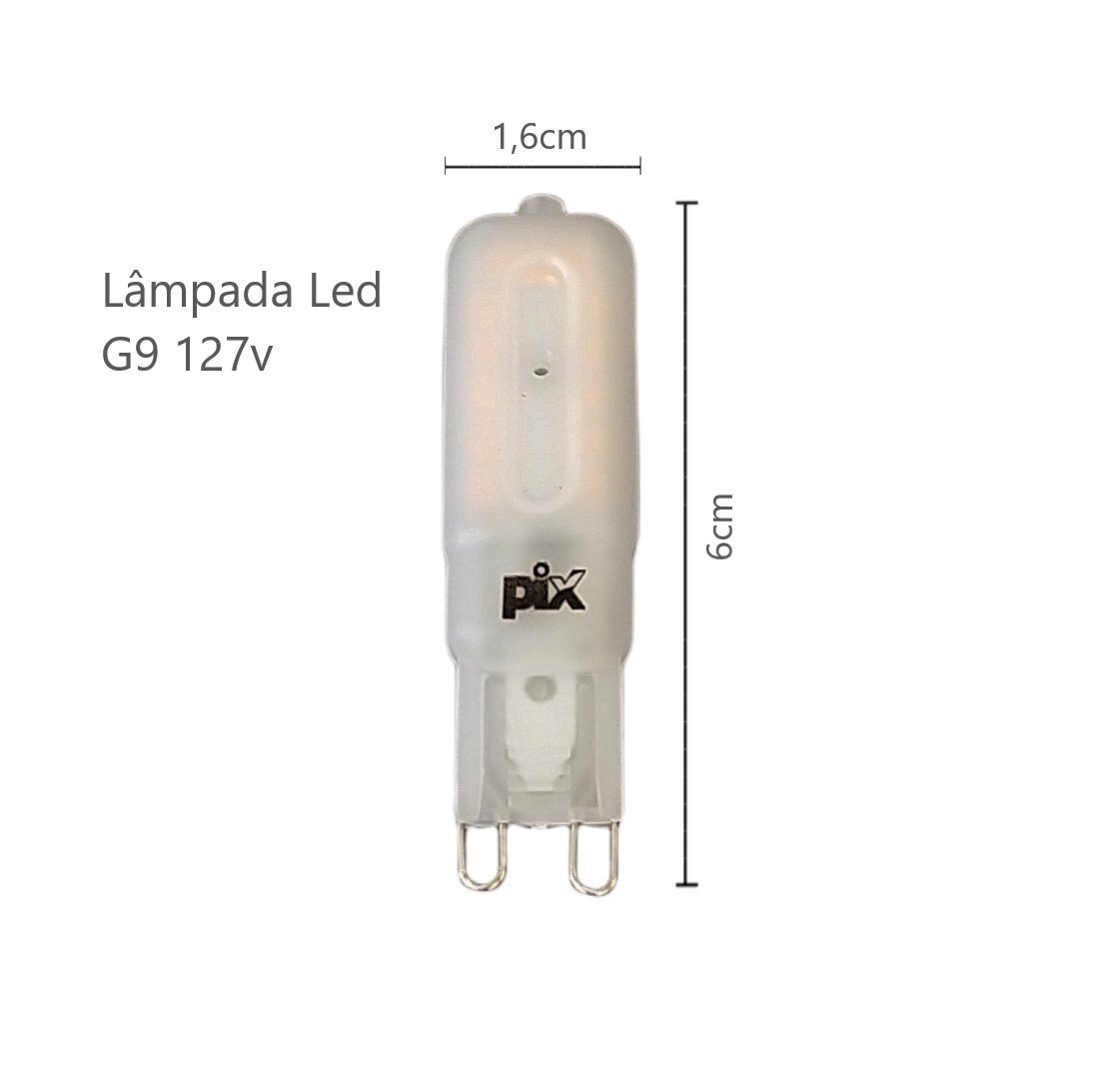 Kit Lâmpadas Led G9 Halopin 4,5w 127V Luz Quente 2400k - Luz Quente ...
