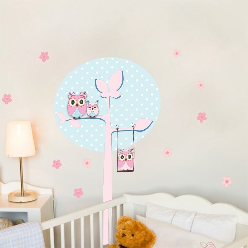 Adesivo Infantil Árvore das Corujinhas | MadeiraMadeira