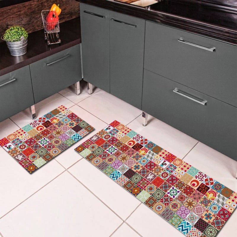 Kit Tapete Cozinha 2 Peças - Ladre, Antiderrapante - 40x120cm ...